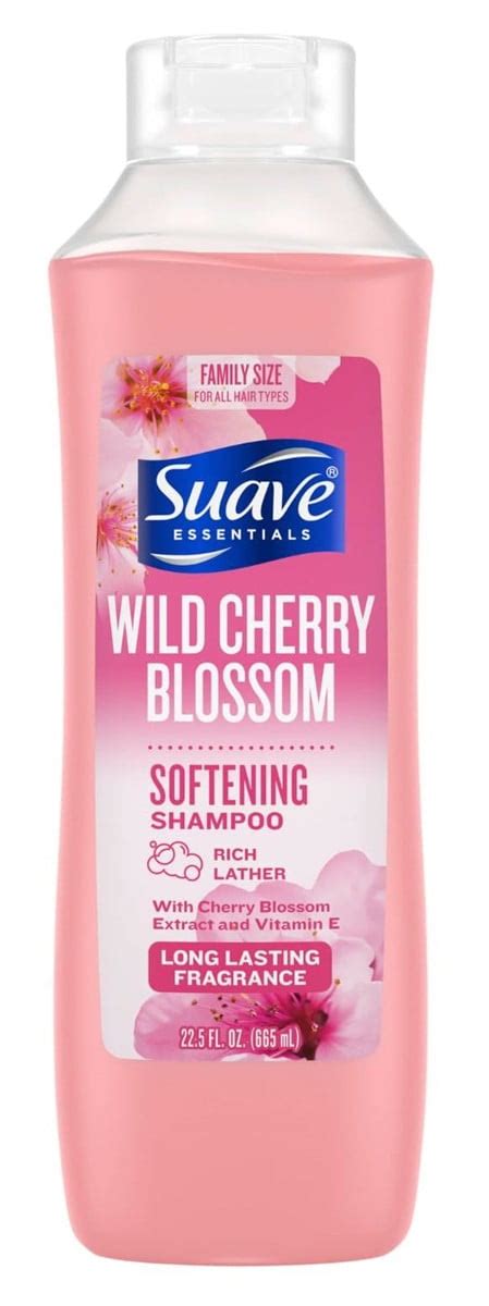 Suave Essentials Wild Cherry Blossom Shampoo 225 Ounce Pack Of 2