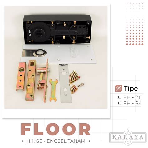 Jual Floor Hinge Untuk Pintu Kaca Tempered