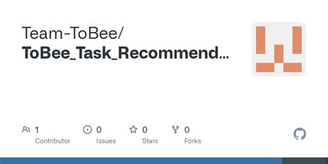 Github Team Tobee Tobee Task Recommendations Model