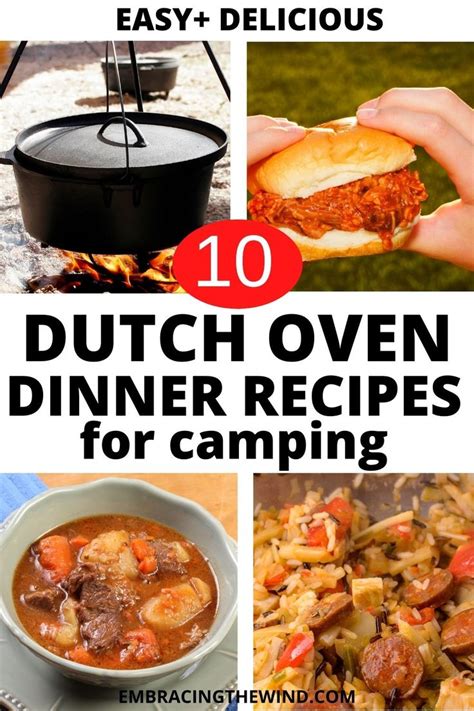 Dutch Oven Camping Meals Dutch Oven Recipes Dutch Oven Camping