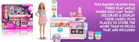 Barbie Cake Decorating Playset With Doll Multicolor Toys And Games