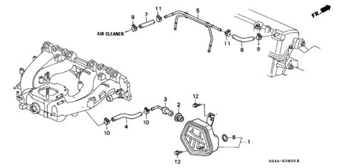 Breather Chamber 1999 Honda Civic 4 Door Dx V Ka 4at