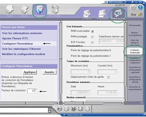 Comment Saisir Le Facteur De Correction De Lhorodateur De Lautomate
