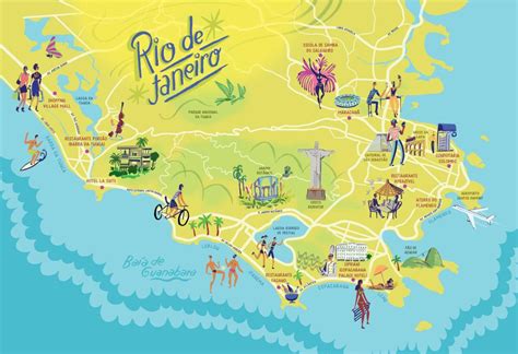 Rio De Janeiro Wonderful World Of Maps