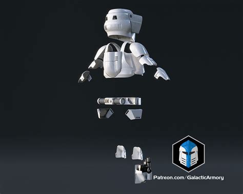 Scout Trooper Armor And Blaster 3d Print Files Galactic Armory