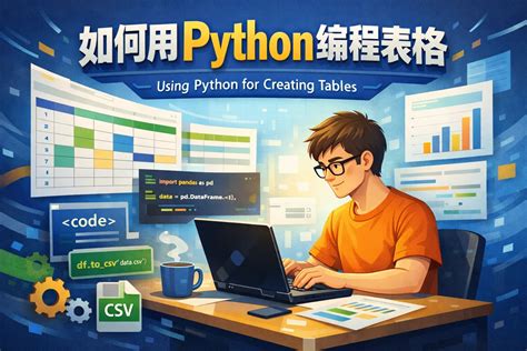 如何用python编程表格 如何用python编程表格
