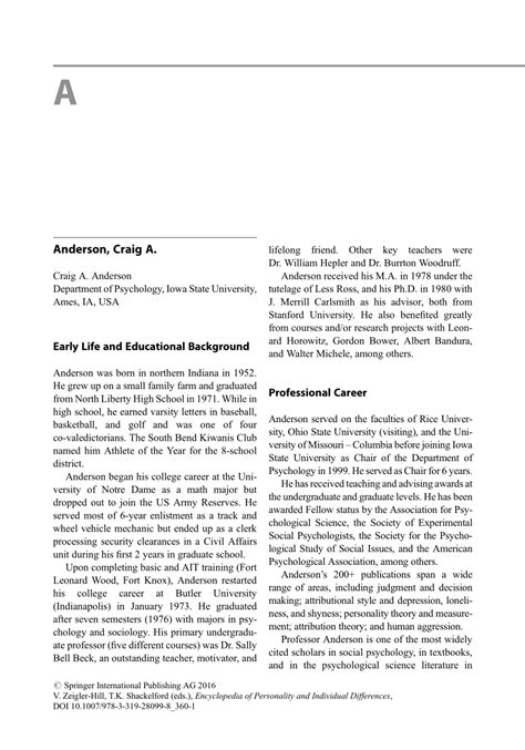 Pdf Anderson Craig A