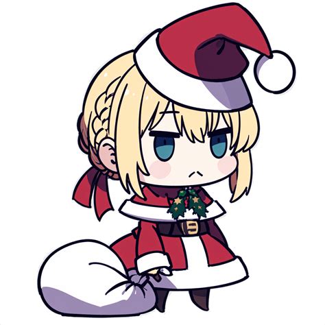Violet Evergarden Violet Evergarden Series Highres Tagme Chibi Christmas Meme Padoru