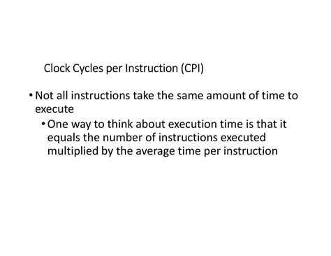 Clock Cycles Per Instruction Cpi At Lynda Rahman Blog