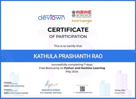 Prashanth Rao Kathula On Linkedin Devtown Python Machinelearning