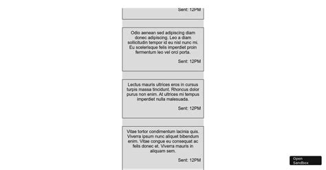 chat that scrolls to bottom codesandbox