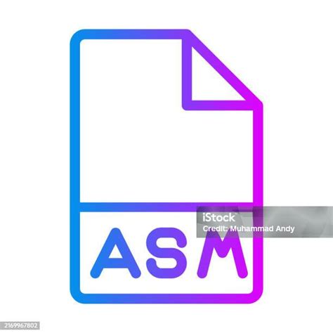 Assembly Document File Type Gradient Programming Icons For Modern