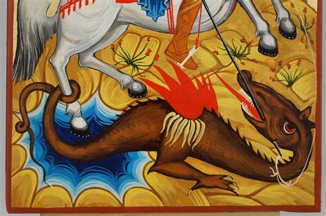 St George Slaying The Dragon Orthodox Icon Blessedmart