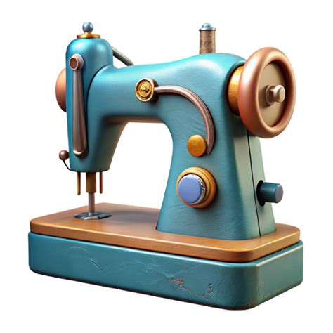 Magnificent Traditional Vintage Sewing Machine Detailed Illustration Cutout Genuine 57722798 Png