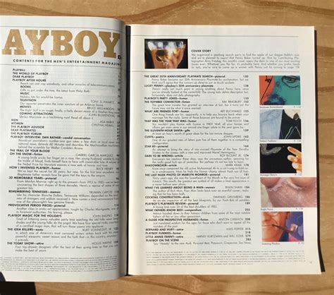Playboy Magazine January 1984 Marilyn Monroe Irwin Shaw Penny Baker