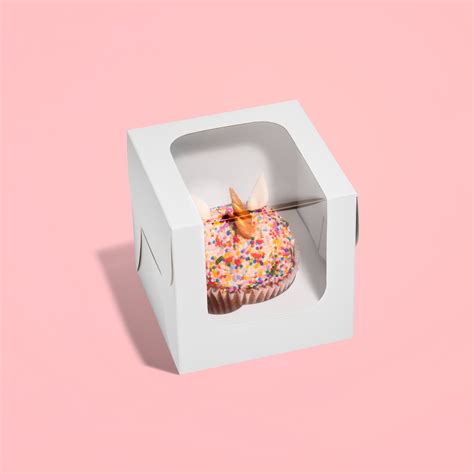 Extra Deep Single Cupcake Box With Clear Window Perfect For Ts
