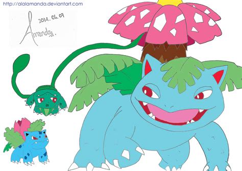 Evolution Bulbasaur By Alalamanda On Deviantart