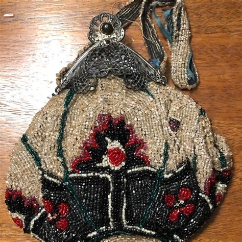 Antique Beaded Purse Etsy