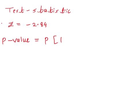 Solved The Test Statistic For A 2 Tailed Test For Large Game Value