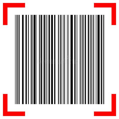 Barcode With Red Scanner On White Vector Illustration Stock Illustration Illustration Of Goods
