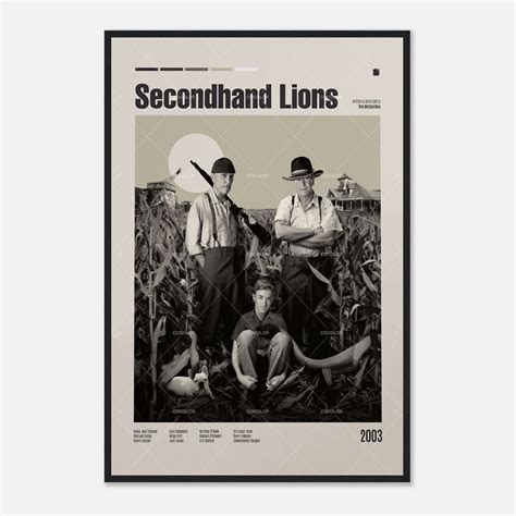 Secondhand Lion Movie Poster Vintage Movie Poster Tv Series Poster