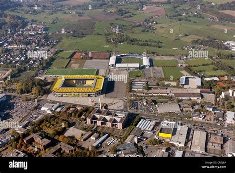Aerial View New Tivoli Stadium Alemannia Aachen Soccer Stadium Built