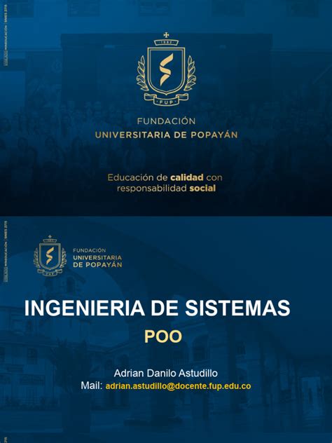 Poo C1 1 Pdf Programación Orientada A Objetos Objeto Informática
