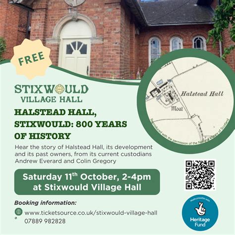 Autumn Talk Halstead Hall Stixwould 800 Years Of History