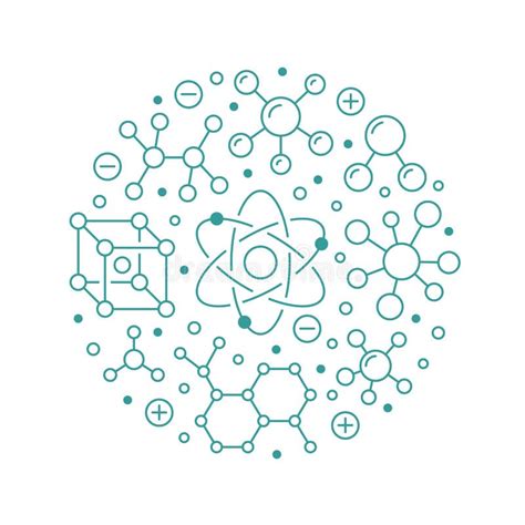 Molecule Background Abstract Science Seamless Pattern Medical Chemistry Wallpaper With Atom