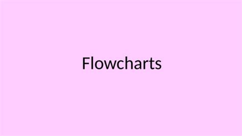 Guide To Flowcharts Teaching Resources
