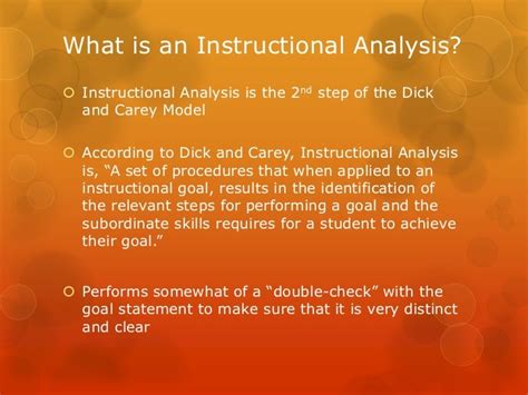 Conducting Instructional Analysis