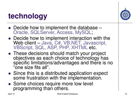 Ppt Web Enabled Databases Powerpoint Presentation Free Download Id