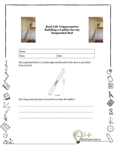 Real Life Trigonometry Building A Ladder For My Suspended Bed Made