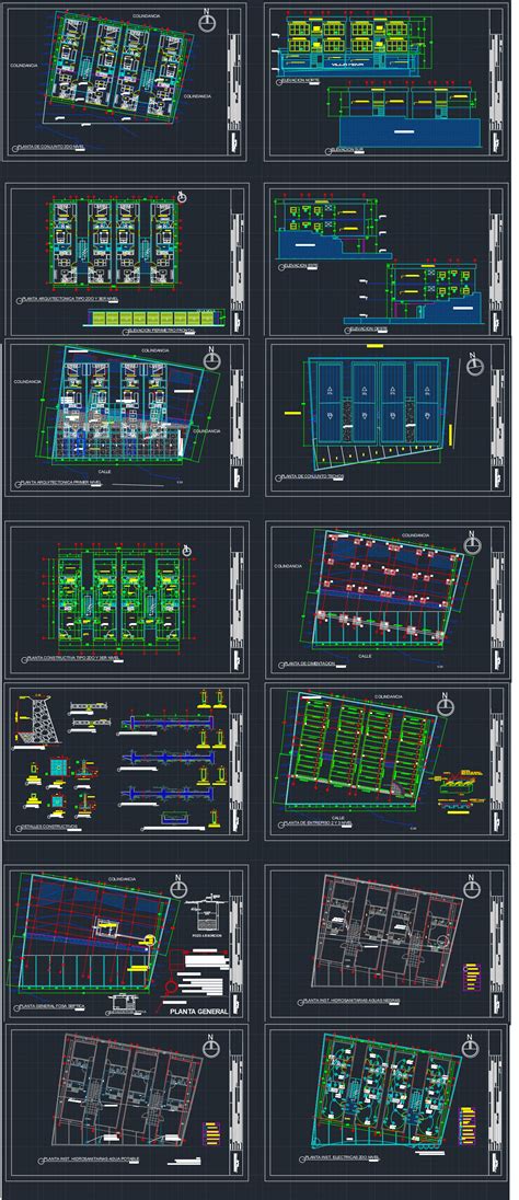 Planos De Edificio De Apartamentos En 3ds 245 Mb Librería Cad