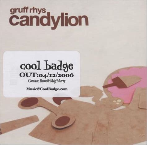 Gruff Rhys Candylion Uk Promo Cd Single Cd5 5 398023