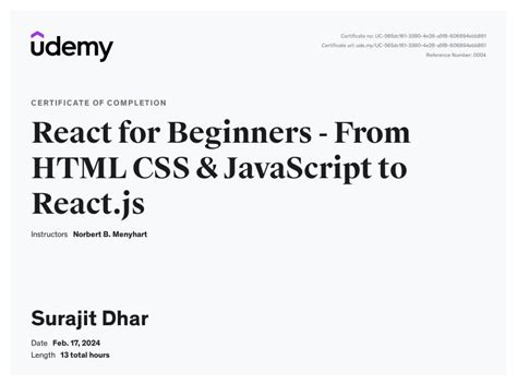 Surajit Dhar On Linkedin Reactjs Nextjs Webdevelopment Continuouslearning Udemy