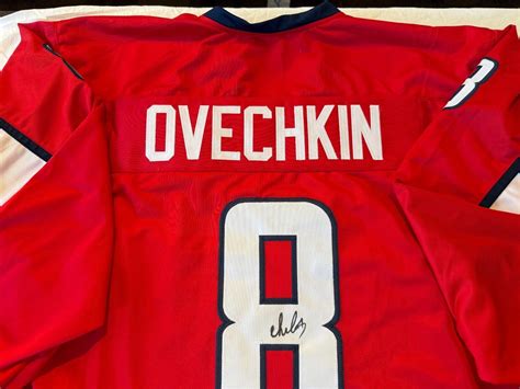 Alex Ovechkin Washington Capitals 8 Signed Autographed Jersey