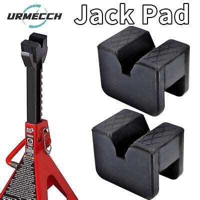 2pc Rubber Axle Jack Pad Jacking Stand Pads Adapter Frame Rail