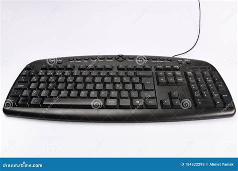 Old Computer Keyboard Isolated On White Stock Photo Image Of Isolated Dark