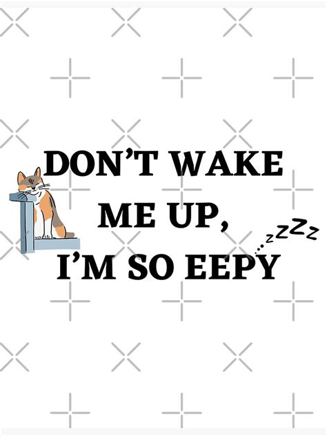 Póster Eepy Kitten Very Eepy Kitten Funny Cat Quote Y Cat Meme Para