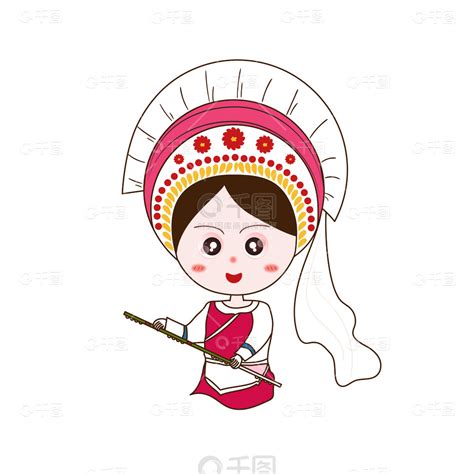 白族免抠元素 白族跳舞的小女孩 素材免费下载 2000像素 Eps格式 编号39867121 千图网