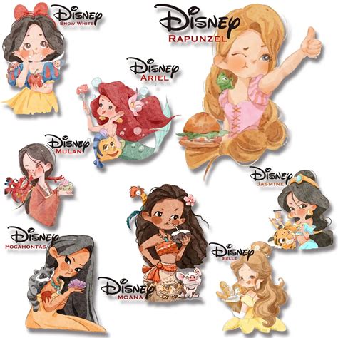 Easy Cartoon Disney Princesses