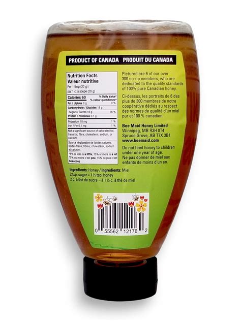 Beemaid 100 Pure Canadian Liquid Honey Pasteurized 1kg Caffeinecam