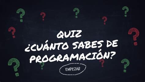 Quiz CuÁnto Sabes De ProgramaciÓn