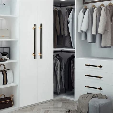 Dropship T Bar Drawer Knobs Closet Pulls Kitchen Cabinet Door Handles Black Gold To Sell Online