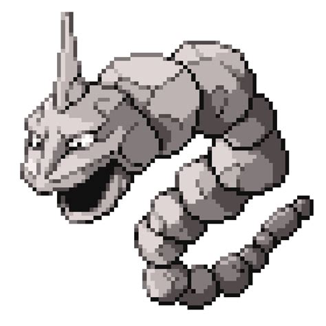 Onix Pokemon Pokedex Ign Pixel Art Pokemon Onix Pokemon Pixel