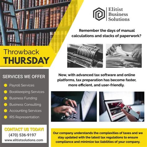 Elitist Business Solutions On Linkedin Taxthrowback