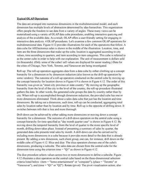 Typical Olap Operations This Organization Offers People The Freedom To See Data From A Variety