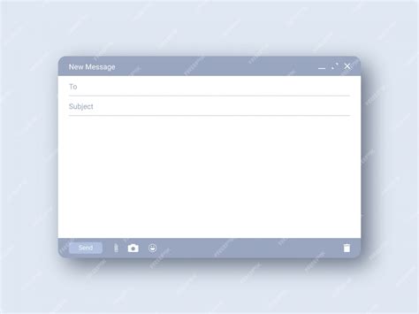 Premium Vector Blank Email Template Design
