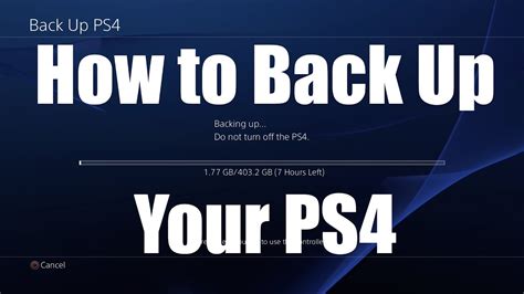 How To Back Up And Restore Your PS YouTube